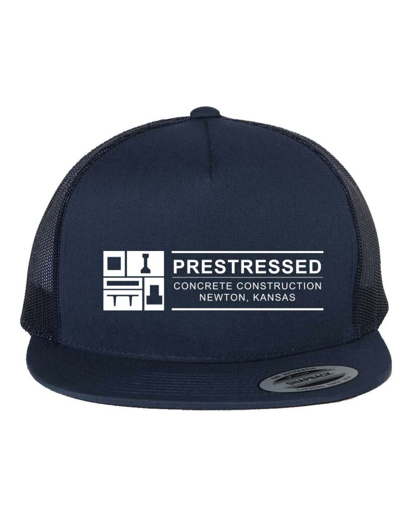 Prestressed Concrete Five Panel Classic Trucker Cap - Atomic